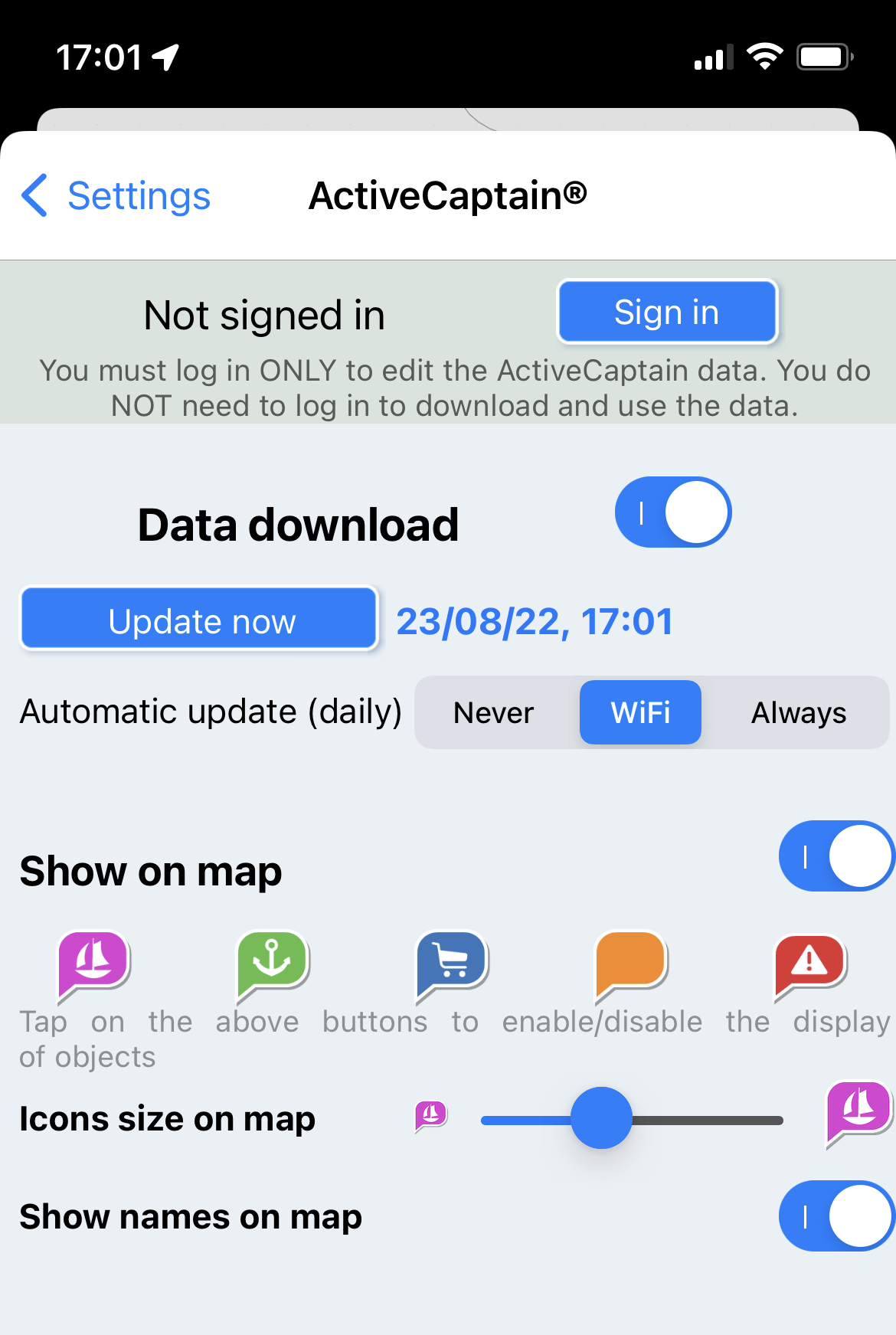 ActiveCaptain community support • Aqua Map