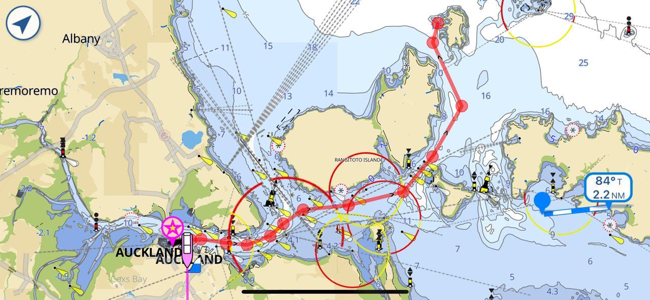 Our journey through the Hauraki Gulf, Tīkapa Moana, New Zealand • Aqua Map
